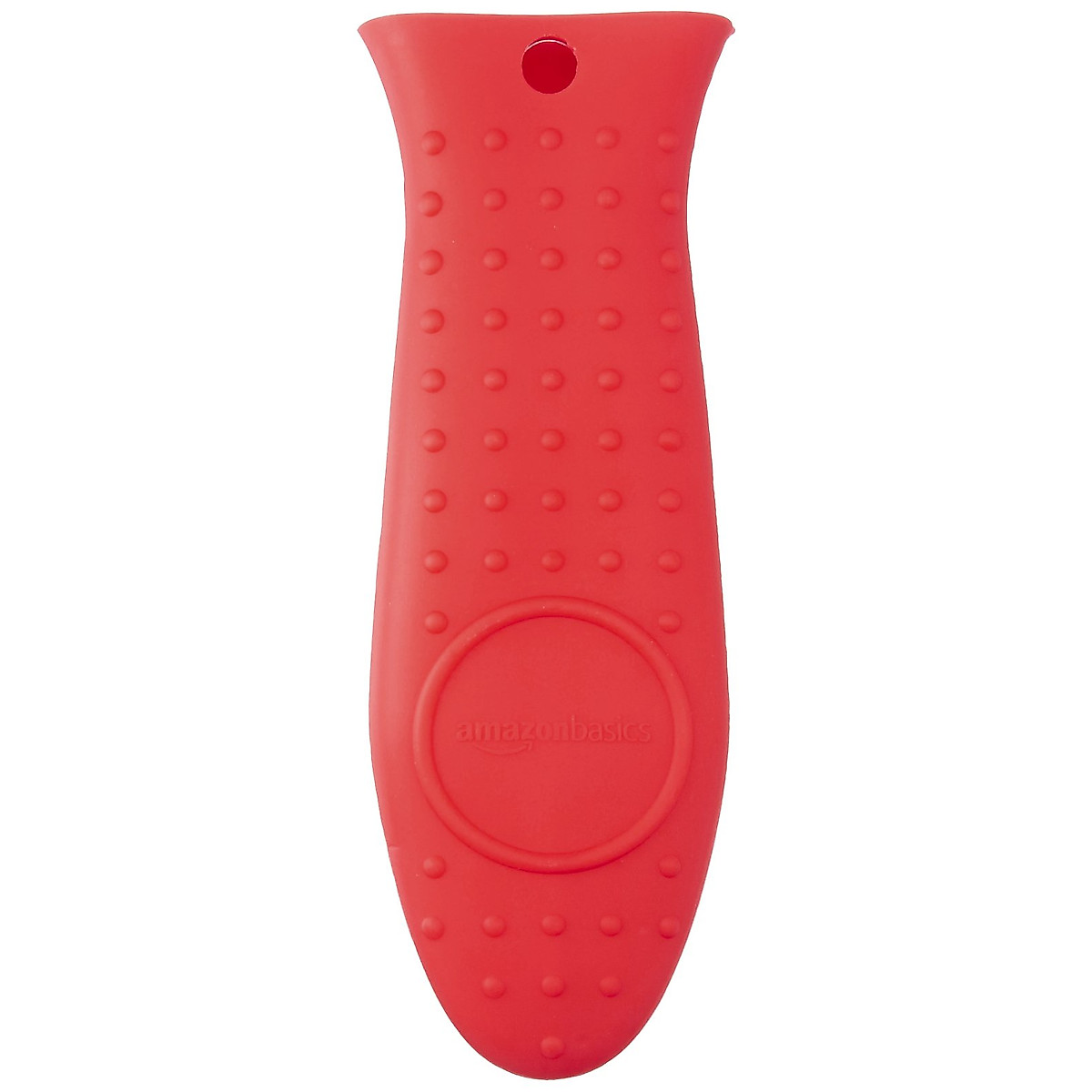 Amazon Basics Silicone Hot Skillet Handle Cover Holder, Red