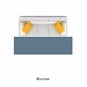 Trout Fishing Ivory 3x8 Runner Area Rug Cabin for Hallway, Walkway, Entryway, or Foyer - Novelty, Lodge