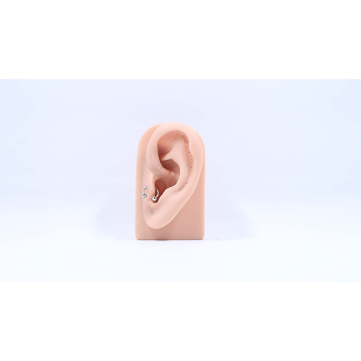 316L Surgical Steel Septum Rings for Women Septum Jewelry 16g 8mm Ear Piercing Earrings Horseshoe Circular Barbell with Internally Threaded Balls 16 Gauge Piercing Jewelry for Daith Helix Tragus Lip