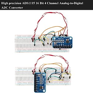 Weewooday 6 Pieces ADS1115 Analog-to-Digital Converter 16 Bit ADC 4 Channel Module Converter with Programmable Gain Amplifier ADC Converter Development Compatible with Arduino/Raspberry Pi