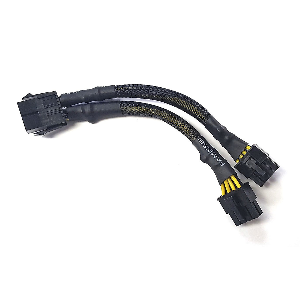 AYA 7" (7-inch) 8-Pin EPS-12V Male to Dual 8-Pin EPS-12V Female Y Splitter Cable 18AWG
