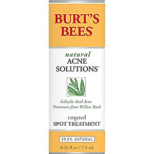 Burt's Bees Natural Acne Solutions Targeted Spot Treatment, 0.26 Ounces each (Value Pack of 3)