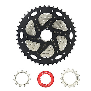 CYSKY 8 Speed Cassette 8Speed 11-42 Cassette Fit for Mountain Bike, Road Bicycle, MTB, BMX, Sram Sunrace Shimano ultegra xt (Light Weight)