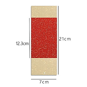 SQ091 Hmayart DIY Blank Bookmarks Semi-Sized Paper with Roe Gold Effect for Painting and Calligraphy 20 Sheets