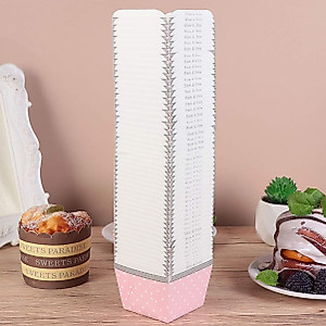 TOYANDONA 100pcs Paper Baking Cup Small Square Cake Wrappers Cupcake Liners Desserts Holders Muffin Cases for Weddings Birthdays Baby Shower (Pink)