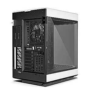 HYTE Y60 Modern Aesthetic Dual Chamber Panoramic Tempered Glass Mid-Tower ATX Computer Gaming Case with PCIE 4.0 Riser Cable Included, White (CS-HYTE-Y60-BW)