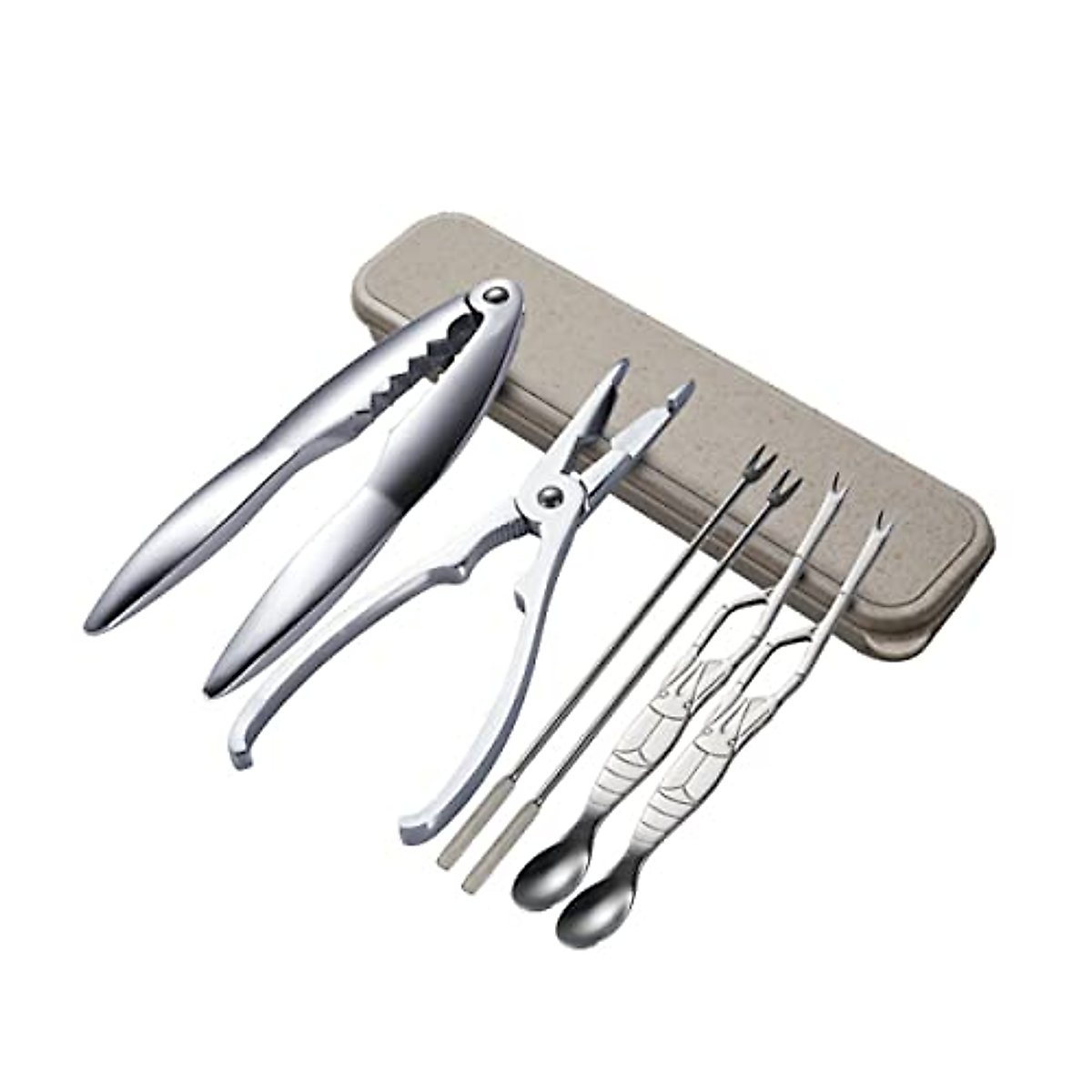 3sets/6pcs Nuts Pecan Picnic With, Case & for Crackers Shellers, Open Storage Including Shellfish Peel Utensils Nut/Steel Accessories Opener and Leg Shell Lobster Tools