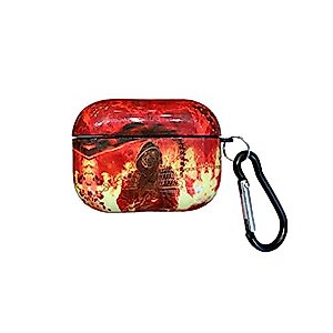 wanghai The AirPod case for Airpods Personalized Character Mortal Kombat, Compatible with Apple AirPods pro, Fully Protected, Durable, Shockproof, Drop-Proof and Compatible with Keychains (Wildfire)