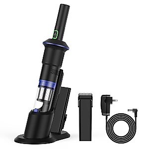 Zyrik Handheld Vacuum Cordless, Lightweight at 1.09 lbs with 15kpa Powerful Suction, Charging Dock, Single Touch Empty and Detachable Dust Cup Portable Hand Vac for Home Pet Hair Car Cleaning