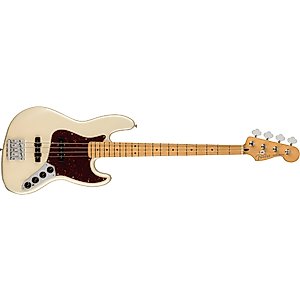 Fender Player Plus Jazz Bass, Olympic Pearl, Maple Fingerboard
