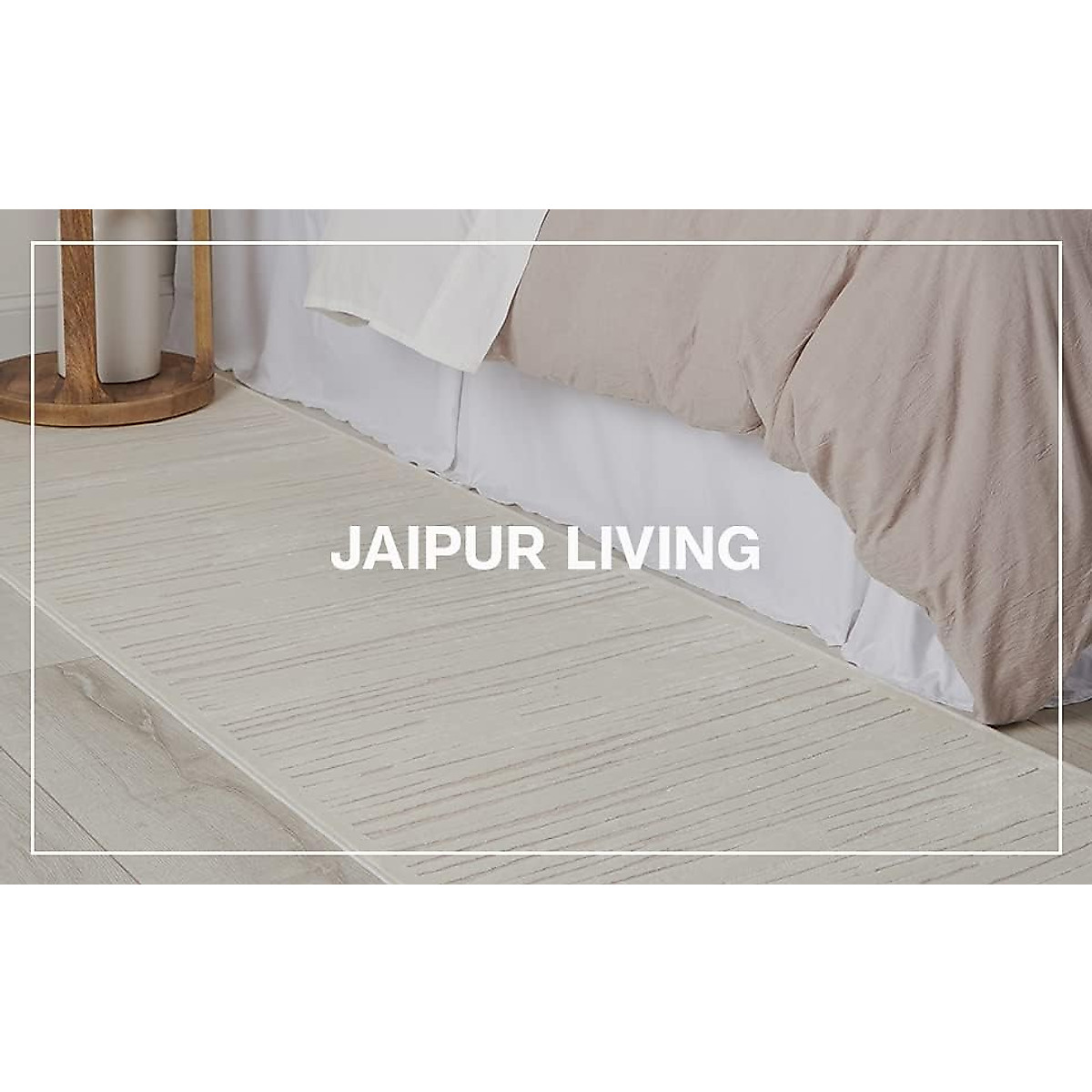 Jaipur Living Soft 8x8 Square Area Rug, Abstract, White/Ivory