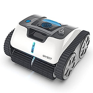 WYBOT Cordless Robotic Pool Cleaner, Ultra Strong Suction, Wall Climb Pool Vacuum with Intelligent Route Planning, Lasts 110Mins, Triple-Motor, Ideal for In-Ground Pools Up to 60 Feet (Black)