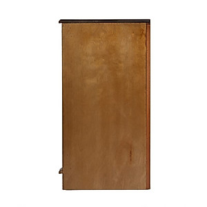 BOWERY HILL Transitional Wood Top Green Finish Corner Cabinet