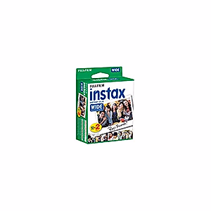 Fujifilm Instax Wide 300 Instant Film Camera (Black) and Instax Wide Instant Film, 20 Exposures