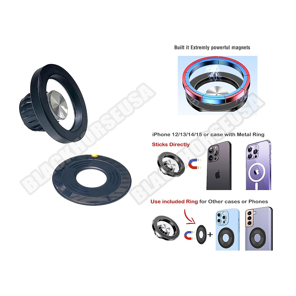 Phone holder compatible with Porsche 911 Carrera 992 Dashboard center console - Stick on with EASY release - to hold iPhone, Samsung Galaxy,