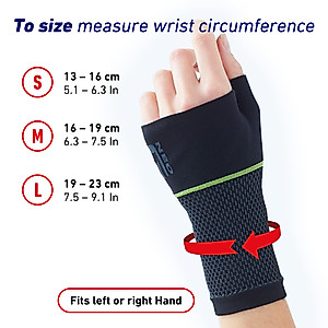 Neo-G Active Wrist Support – For Sports, Golf, Basketball, Football, Yoga, Tennis. For Sprains, Strains, Tendonitis, Injury Recovery - Multi Zone Wrist Compression Sleeve – S