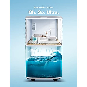 BUBLUE 2000 Sq. Ft Dehumidifier for Basements, Home and Large Room with Auto or Manual Drainage | 36 db Industry Leading Noise Reducing | Integrated Air Filters, 3 Operation Modes, Clothes Drying