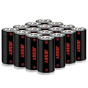 16 Pack 3.7V 750mAh Rechargeable Batteries for Arlo Cameras VMC3030 VMK3200 VMS3330 3430 3530, Flashlight Microphone