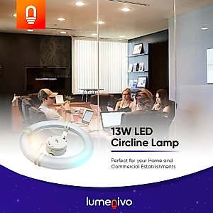 13W Replacement for TCP 32058 LED Circular Light by Lumenivo - T6 Bulb with G10Q-4 4-Pin Base - Energy Efficient Light - Non-Dimmable - 3000K Warm White - 1 Pack