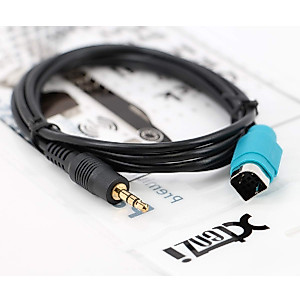 Xtenzi Aftermarket Replacement AUX in UNI Link Cable to 3.5mm compatible with Alpine KCE-237B Convertor Lead