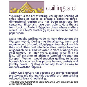 Cherry Blossom Quilling Greeting Card, 6x6" with Envelope. Any Occasion. Blank Inside. Hand-made. Suitable for Framing.