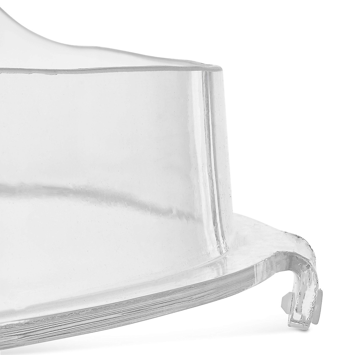 Candery Commercial Cotton Candy Machine Cover - Clear Plastic Bubble Dome Hood with Rubber Grips - Candy Floss Maker Shield - 20.5” Diameter Universal Fit