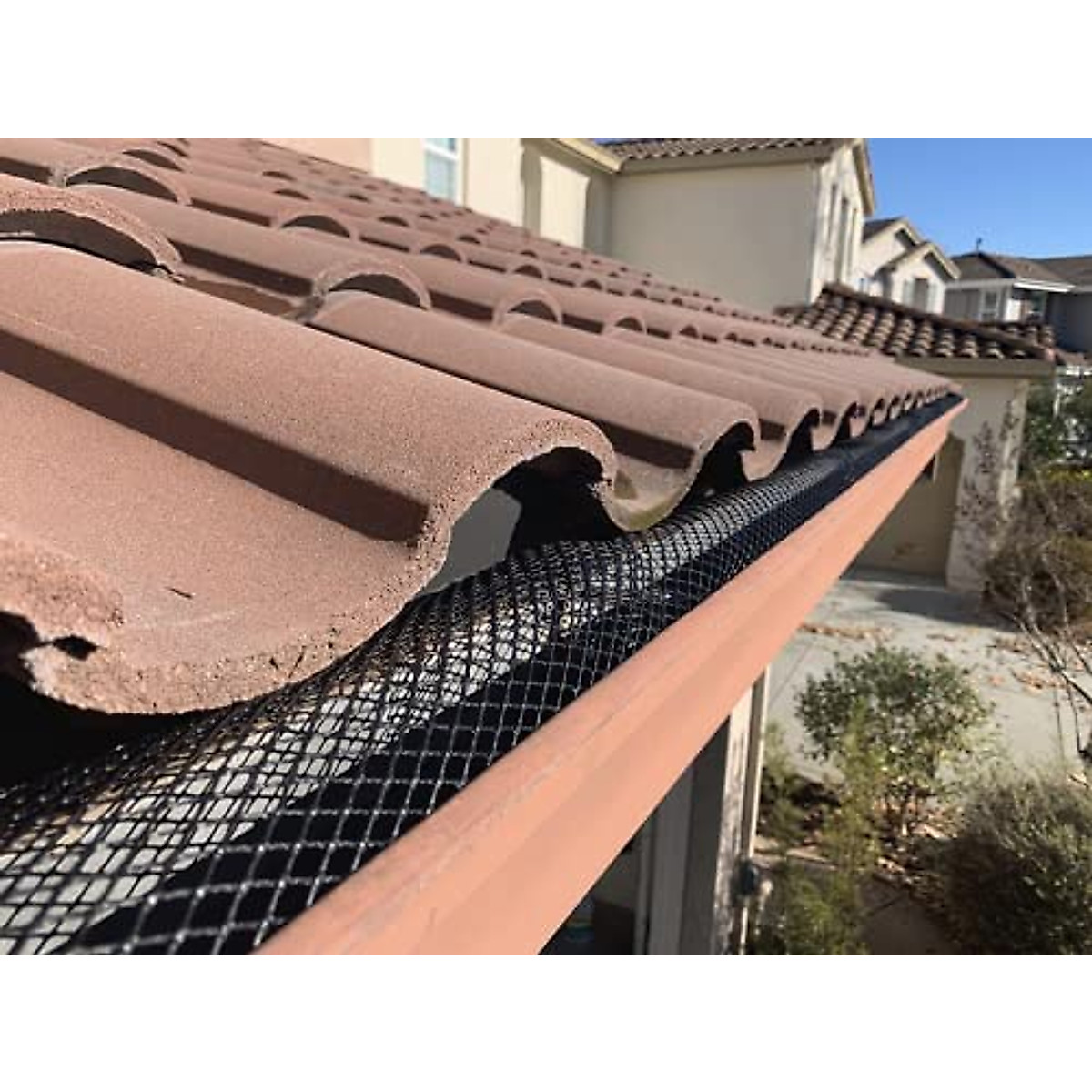 Rocky Mountain Goods 6” Gutter Guard Mesh - 20 Foot Leaf Guard Protects from Branches, Leaves, Debris - Easy Cut with Scissors to Custom Lengths - Easy Install - Does Not Rust