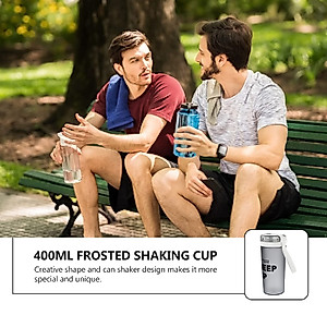 Healifty 1pc Frosted Shaker Cup Sports Plastic Bottle Large Capacity Water Bottle Plastic Drinking Bottle Portable Water Bottle Sports Water Kettle Plastic Water Bottle Outdoor Water Kettle
