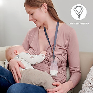 Medela Silicone Breast Milk Collector, Milk Saver with Spill-Resistant Stopper, Suction Base and Lanyard, 3.4 oz/100 mL