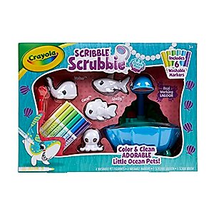 Crayola Scribble Scrubbie Pets Blue Lagoon Playset, Pet Toys For Girls & Boys, Gifts For Kids Ages 3+