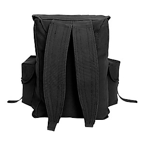Rothco Mini Alice Pack – Heavyweight 18 OZ Cotton Canvas Rucksack – 20L Capacity – Black