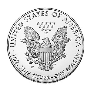 2020 W Proof American Silver Eagle in Box with COA Dollar US Mint Uncirculated