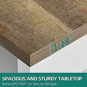 YITAHOME Farmhouse Console Table for Entryway with Charging Station, 40 inch Entryway Tables with Storage Shelf Narrow Sofa Table for Entryway, Living Room, Hallway, Grey Wash