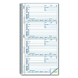 Rediform Telephone Message Book, Two-Part Carbonless, 5 x 2.75, 4 Forms/Sheet, 400 Forms Total