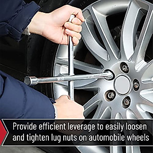 Bates Choice 14 Inch Carbon Steel 4 Way Lug Wrench