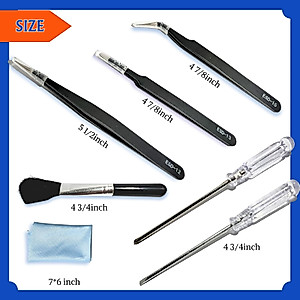 JUNYAOHSU Gundam Model Tool Kit, 28pcs Hobby Building Tool Set, Modeler Basic Tools Craft Set for Cars, Airplanes, Buildings, Gundam, Robots Models Repairing and Fixing