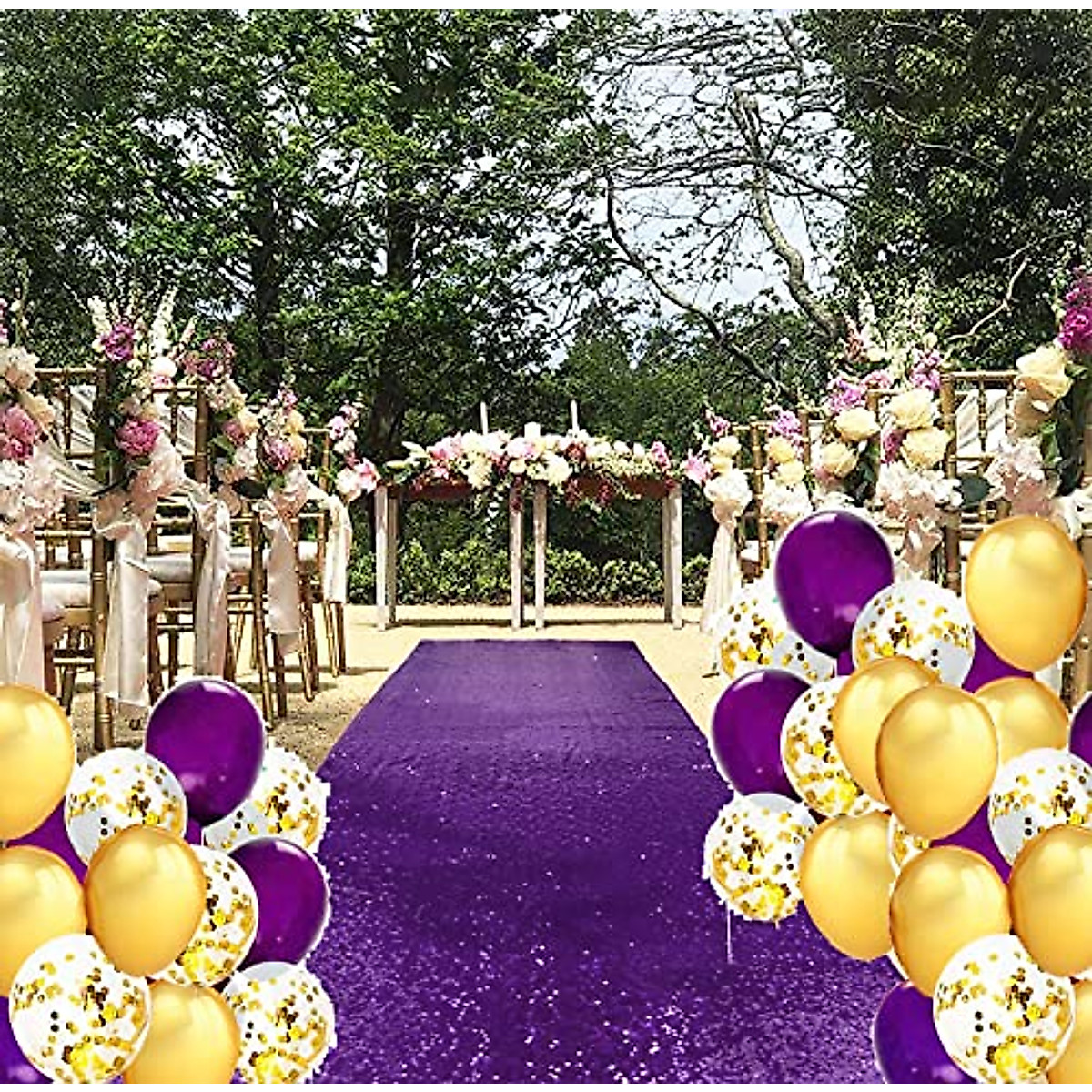 Graduation Party Decorations Purple Gold NYU 2023 Purple Gold Balloons Birthday Party Decorations Women Purple Gold/Class of 2023 Graduation Party Supplies/ISU Balloons 45pcs Wedding