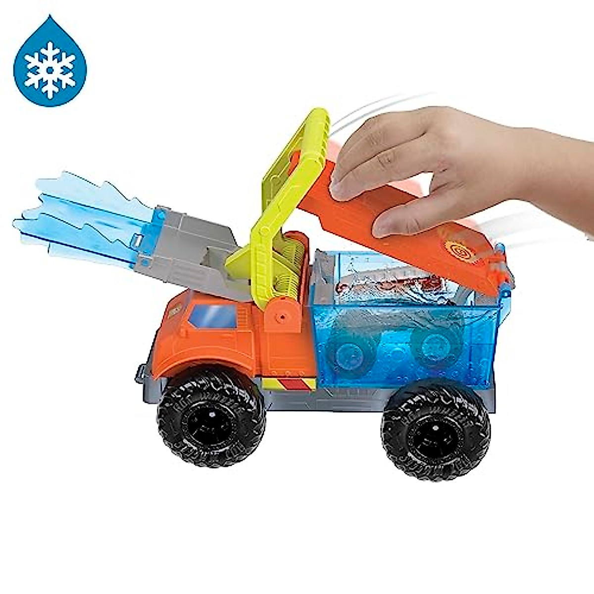 Hot Wheels Monster Trucks Arenabeukers Color Shifters 5 Alarm Rescue with 1 Color Shifter Monster Truck, 2 Color Shifter Demolition Cars and 1 Detachable Trailer, HPN73