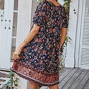 Black Wedding Guest Dress for Women Dress Shirts for Men with Pockets Retro Long Dresses with lace Sleeves Vestidos de Mujer rojos Cortos Cocktail Party Wedding Floral Print Professional Dresses for