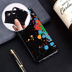 Case for TCL 10 SE, KJYF Black Shockproof Bumper Cover, 360° Drop Protection Case Full Body Ultra-Thin Soft Silicone Cover + Case for TCL 10 SE Case 6.52 Inch - WMA13