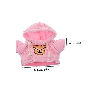 Toyvian 2pcs Carebear Accessories Plush Baby Doll Miniture Decoration Bear Doll Clothes Replaceable Bear Doll Clothes Decorative Bear Hoodies Babydoll Baby Clothes Clothing Bear