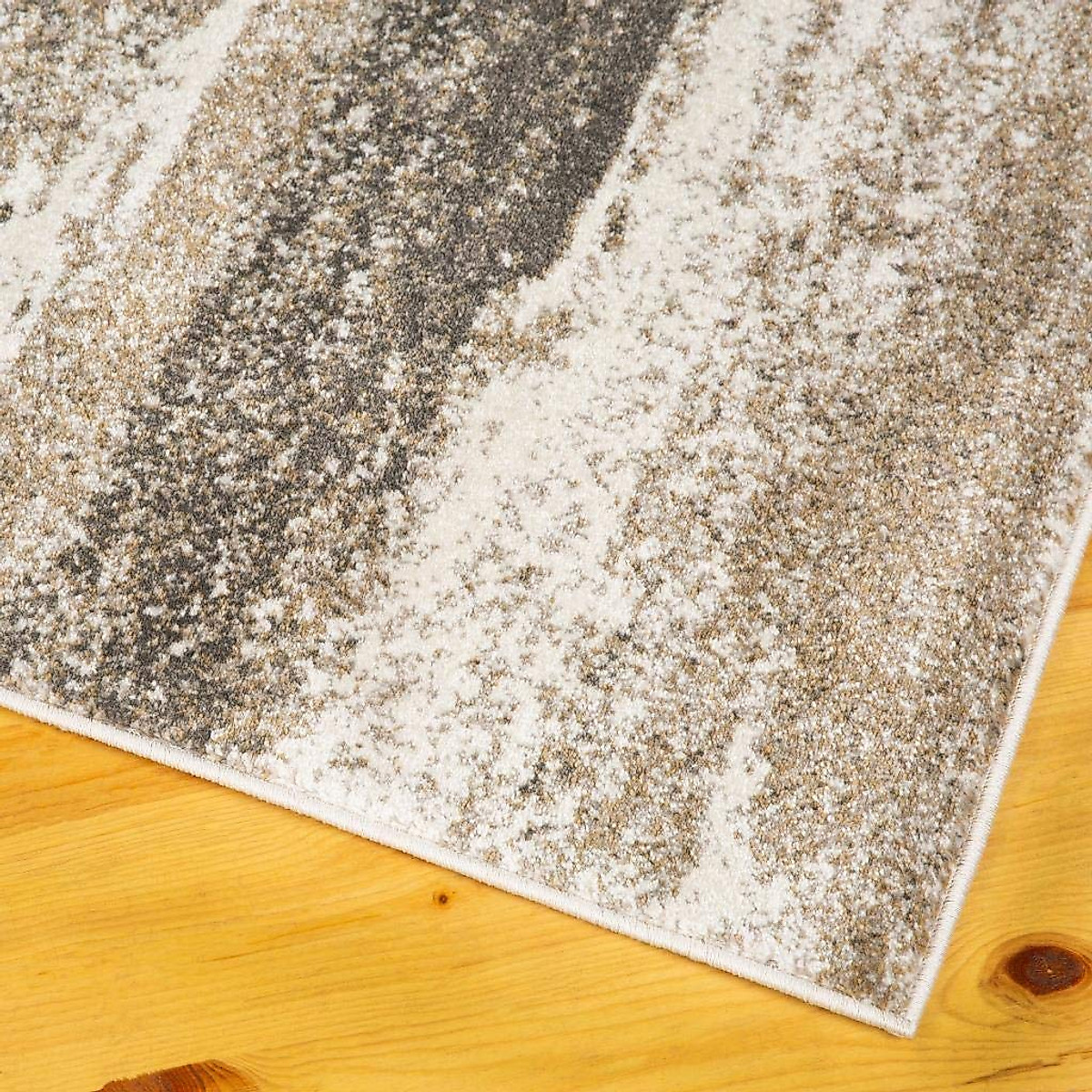 LUXE WEAVERS Lagos Collection 7501 Beige 8x10 Abstract Area Rug