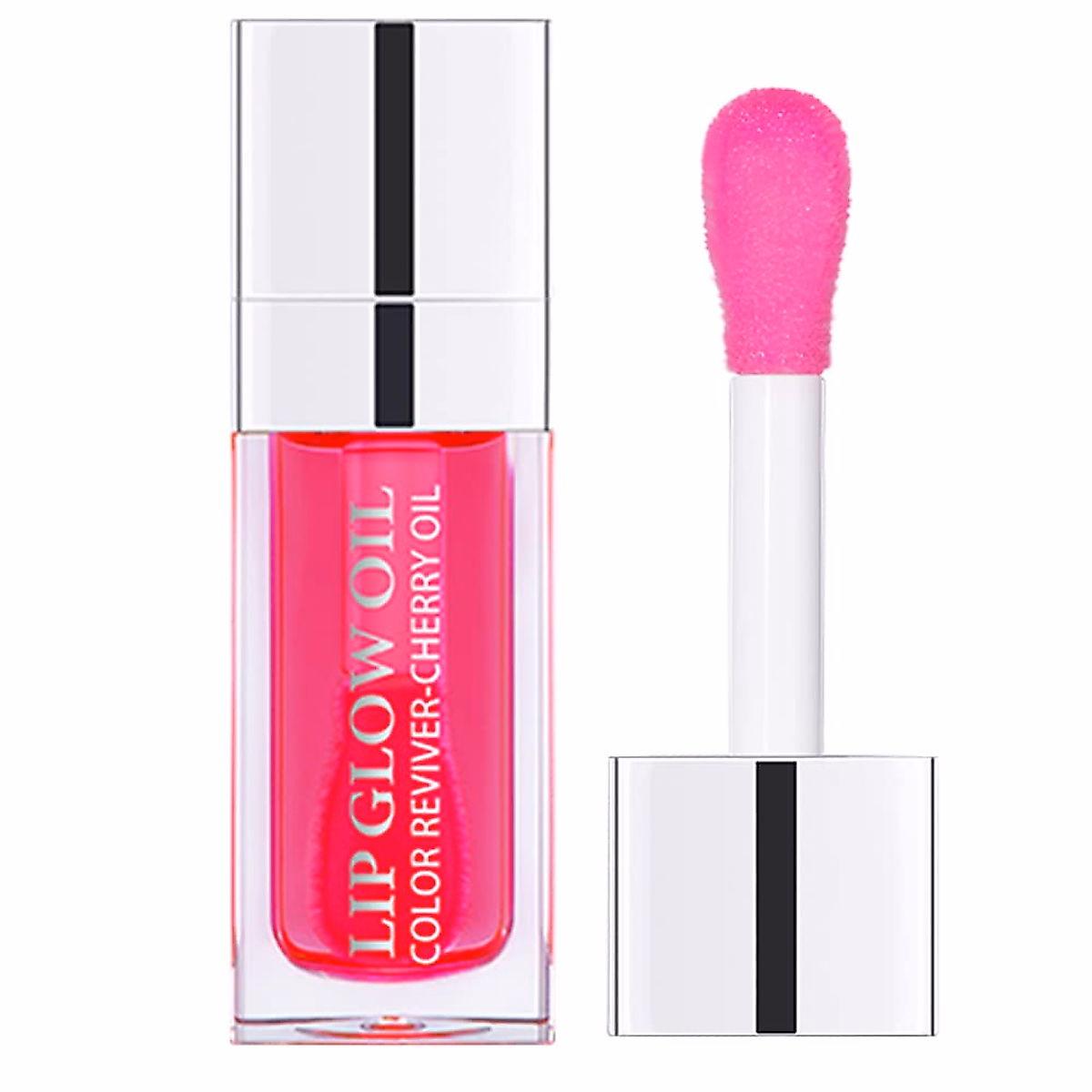 MEIBANFA Lip Oil Coloured Hydrating Lip Balm Lip Care Clear Lip Gloss Sparkling Lip Gloss Non-stick Hydrating Lip Gloss (015)