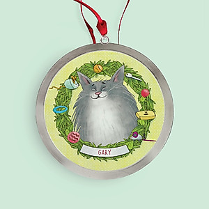 Personalized Pet Photo Ornament for Cat - I See Me!