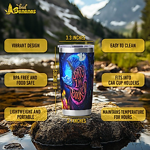 Bad Bananas Gifts for Book Lovers and Readers - Sorry I'm Booked - Books - 20oz Stainless Steel Tumbler