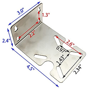 OZXNO Metal Housing Fixed Bracket for 10" and 20" Water Filter Housing Stainless Steel Water Filter Housing Bracket(Sliver)