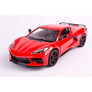2020 Chevrolet Corvette C8 Stingray Red Timeless Legends 1/24 Diecast Model Car by Motormax 79360