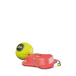 Swingball Reflex Soccer All Surface Game, Portable Tether Soccer Outdoor Play – Age 6+, Red/Yellow