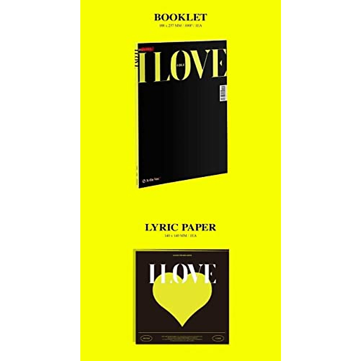 (G)I-DLE 5th Mini Album I Love X-File Version Gidle Package Booklet Lyric Paper CD Photo Card Sticker Bookmark Mini Poster Package