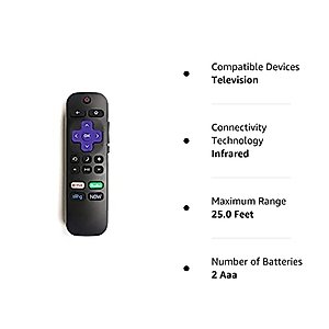 Hisense Roku TV Remote w/Volume Control & TV Power Button for All Hisense Roku built-in TV❌ NOT FOR other brand Roku TV ❌NOT FOR Roku Player (box) ❌NOT FOR Roku Stick!!